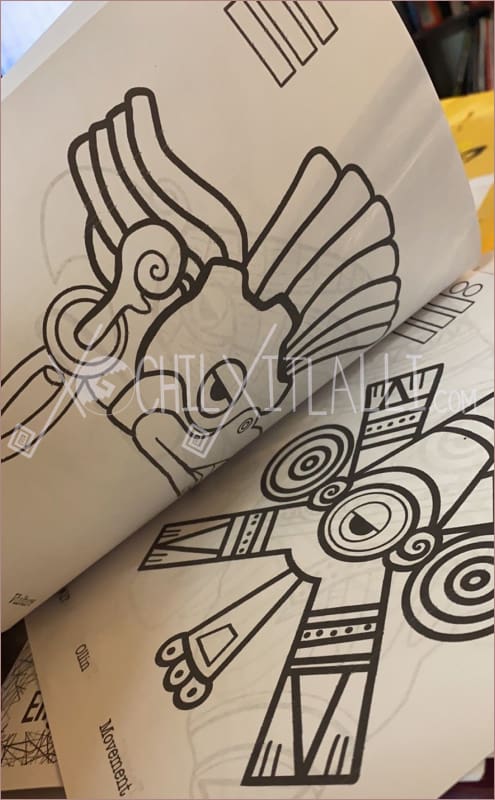 aztec coloring book