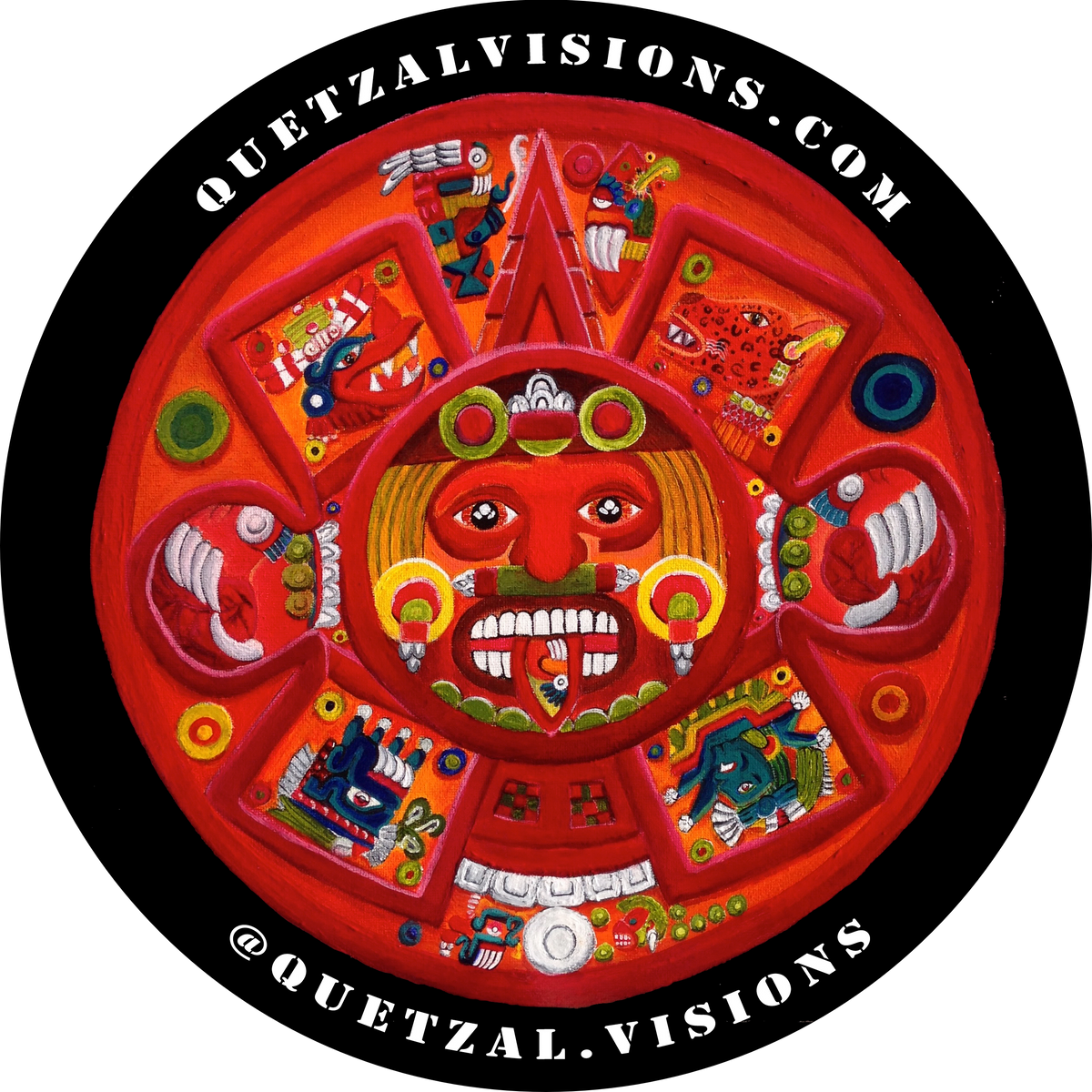 Tonatiuh Sticker, Tonatiuh Decal, – Malinalli Productions