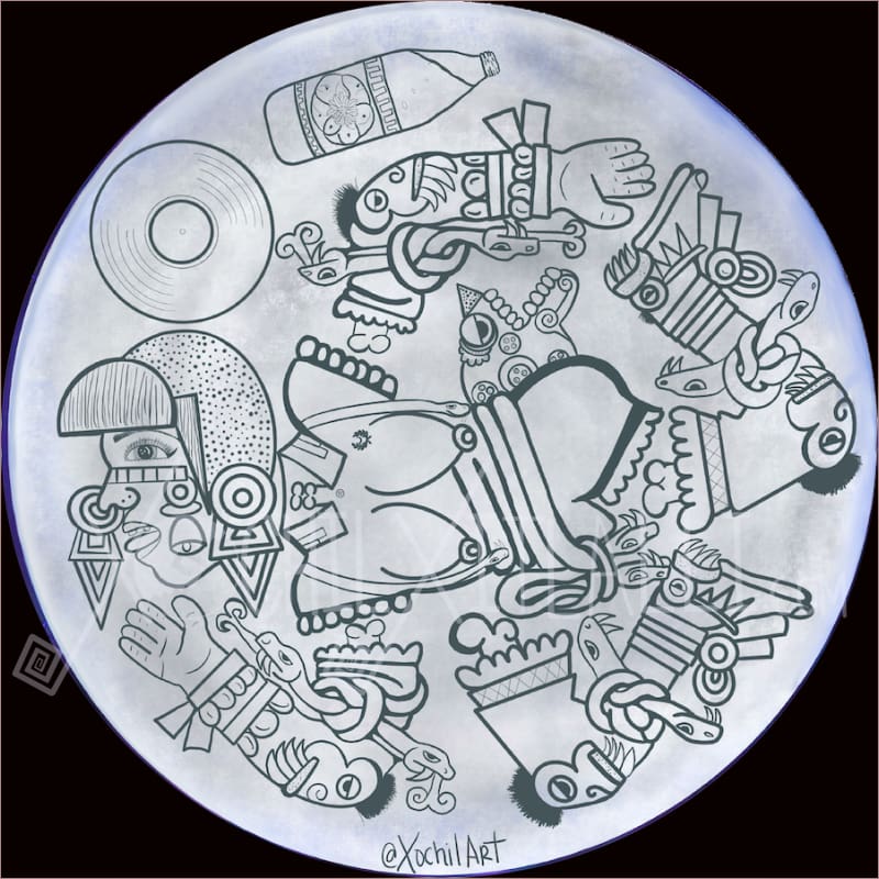 Skinbird Coyolxauhqui, la diosa de la luna Punk Varient – Malinalli ...